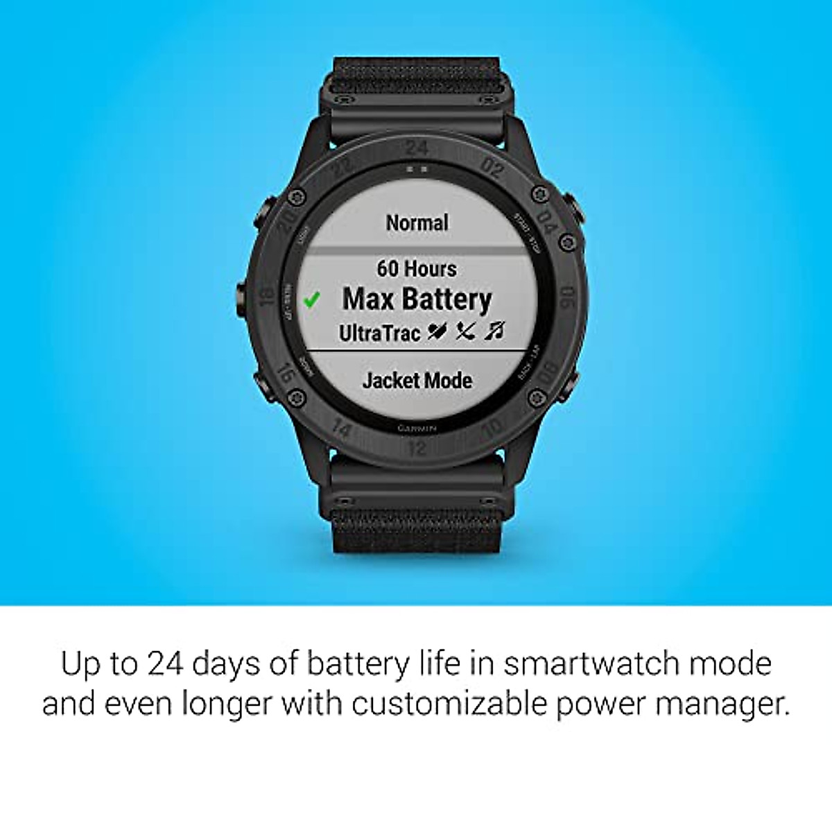 Garmin tactix Delta Solar with Ballistics, Specialized Tactical Watch with Solar Charging Capabilities, Ruggedly Built to Military Standards, Night Vision Compatibility, Black