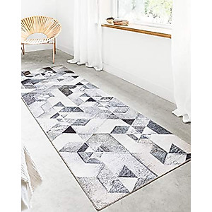 Loloi II Maddox Collection MAD-03 Grey/Ivory, Contemporary 5'-0" x 7'-6" Area Rug
