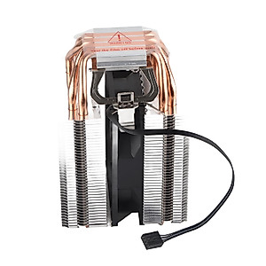 CPU Cooling Radiator Fan, Heat Dissipation CPU Cooling Fan Heat Sink Air Cooler with Copper 4 Heat Pipes for LGA 2011 1366 11501151 1155 1156
