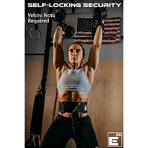 Element 26 Self-Locking Weight Lifting Belt | Premium Weightlifting Belt for Serious Functional Fitness, Weight Lifting, and Olympic Lifting Athletes (Extra Small, Black)