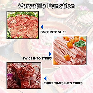 AI XUAN Commercial Meat Cutter Machine, Stainless Steel Restaurant Food Cutter, Meat Cutting Slicer, 330LBS/H 850W(Meat Thickness: 3.5mm)