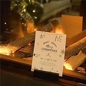 Gardna 20 Pack 4 X 1 X 1 inches Black Wood Place Card Holders, Premium Beech Wood Table Number Holders for Weddings, Parties, Events, Table Sign Holders, Photos, Menu Cards, and Displays