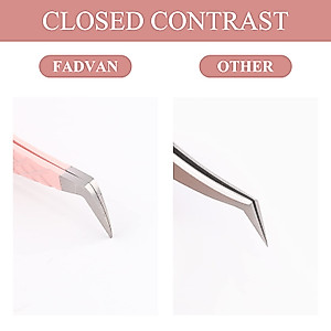 Eyelash Extensions Tweezers For Volume Lashes Easy to Make Fans Eyelashes Extensions Supplies Lash Extension Tweezers by FADVAN