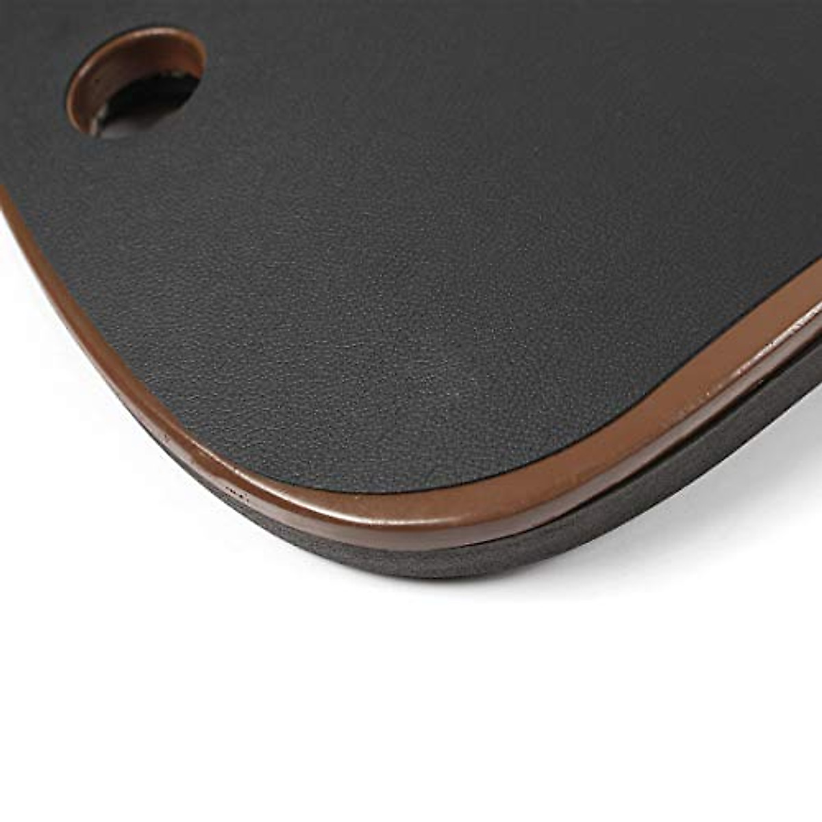 Seville Classics airLIFT Premium Anti Fatigue Wooden Balance Wobble Board Mat w/Massage Points, for Office Standing Desk, Home, Exercise, Therapy, Sports Training, Black, 20"W x 14"D