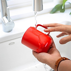 Ember Temperature Control Smart Mug 2, 10 Oz, App-Controlled Heated Coffee Mug with 80 Min Battery Life and Improved Design, (PRODUCT) RED