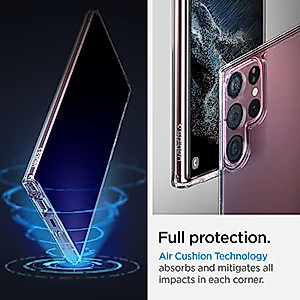 Spigen Ultra Hybrid Designed for Galaxy S22 Ultra Case (2022) - Crystal Clear