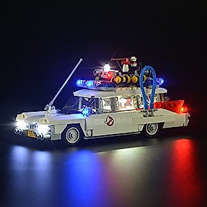 GEAMENT LED Light Kit Compatible with Lego 21108 Ghostbusters ecto 1 (Ver.2014) - Lighting Set for Building Model (Model Set Not Included)