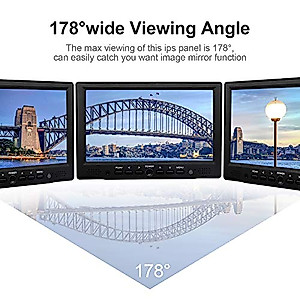 OSCY 7 inch Portable Small HDMI Monitor HD VGA Monitor,Small LCD HDMI Monitor Mini Screen 1024x600,for Mac Mini/Mini/TV/Raspberry PI/Camera/Gaming,with Speakers Earphone Jack