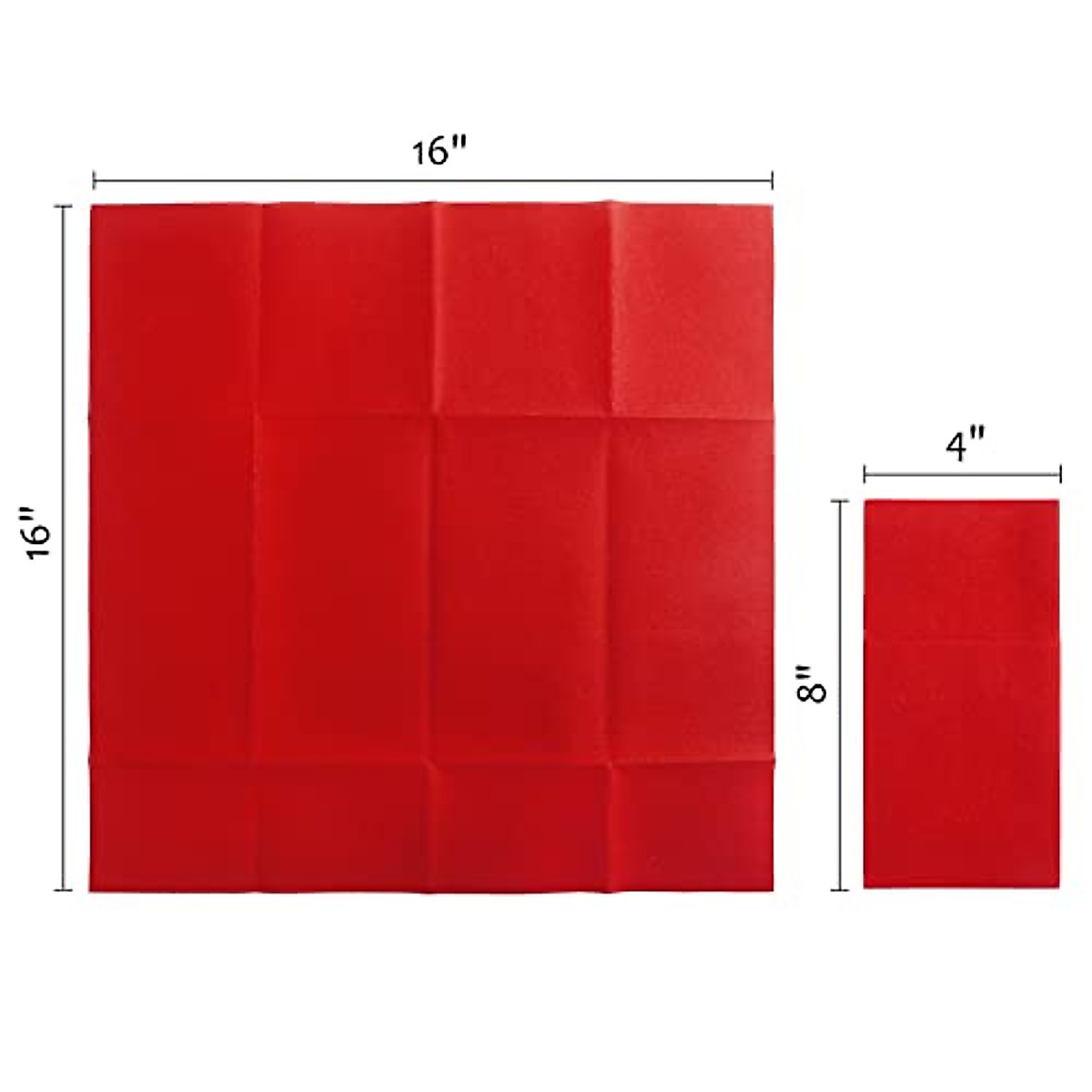 Linen-Feel Flame Red Paper Napkins, Cloth Like Dinner Napkins with Built-in Flatware Pocket, Pre-Folded Christmas Napkins Disposable Guest Paper Hand Towels for Kitchen, Events Party Napkins 50 Pack