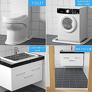 Duzzy 3" High Shower Threshold Water Dam, 67 Inch Shower Water Stopper Barrier for Increasing Dam Hight in Shower, Keeps Water Inside Threshold Dry and Wet Separation