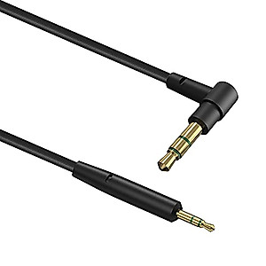Geekria VR Short Audio Cable Compatible with Oculus Quest 2, HTC Virtual Reality Headset, 3.5mm Male to 2.5mm Male Cord, TRS Replacement Cable for Headphones (2 Pack / 1ft)