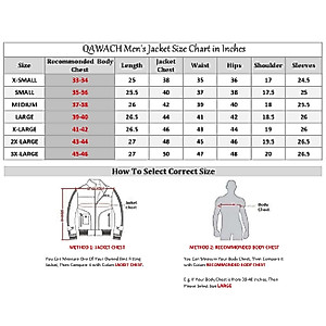 QAWACH Men Leather Jacket - Lambskin Winter Vintage Motorcycle Biker Jacket, Coat Soft & Stylish Moto Ride & Racing Jacket's