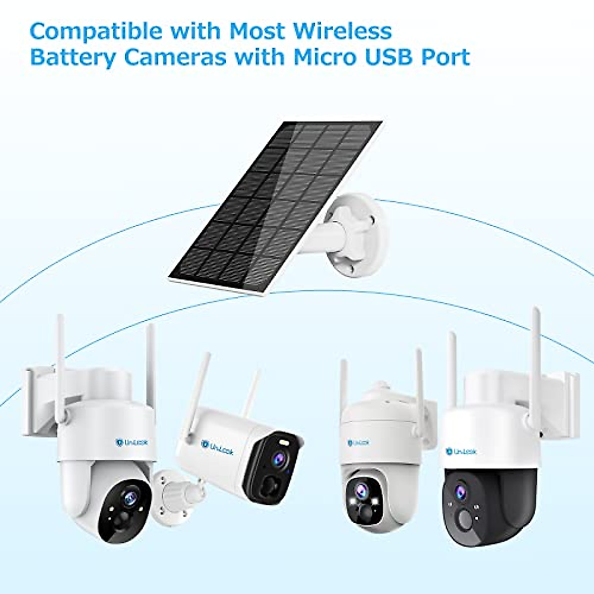 Unilook 3W Solar Panel, Only Works for Unilook Wireless Camera（Compatible with Type C Interface）