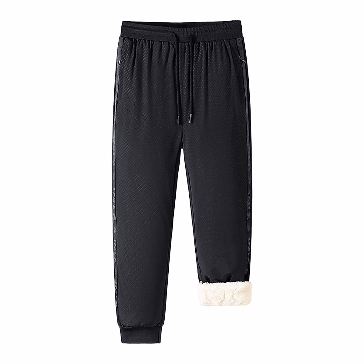 Linen Pants for Men Mens Jogger Pants Drawstring Elastic Waist Solid Plush Thickened Sport Pant Casual Loose Fitness Sport Sweatpants Mens Casual Cargo Pants Elastic Waistband Navy 2X