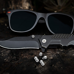 SAVITA 3 Sets Thumb Studs, Titanium Screws Replacement Thumb Studs Pocket Blade Screws for Benchmade 535 Bugout (Silver)