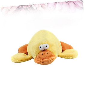 Mipcase Pet Chew Toy Puppy Big Doll - Dog Creative Chicken Funny Toy Playing Dogs Toys Chew Squeaky for Mouth Yellow Medium Sound Bb Pet Teething Bite Plush Small Dog Toys
