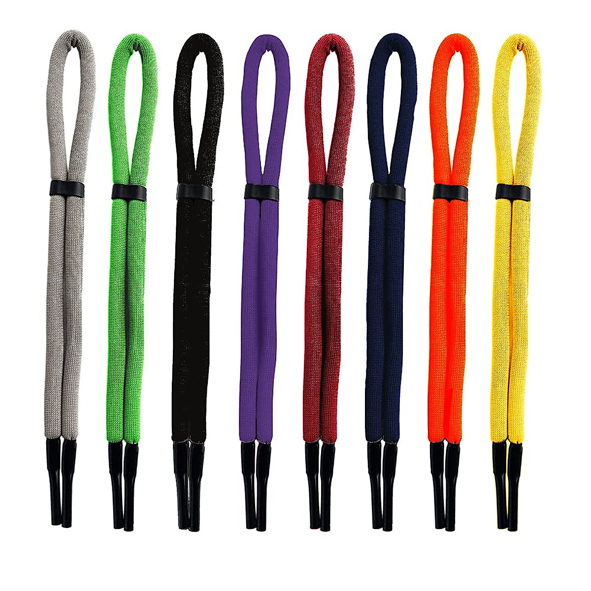 DECKER Floating Sunglass Strap 8 Pcs Pack Glasses Float Adjustable Eyewear Retainer Safety outdoor Eyeglass Rope for Aquatic Sports surfing Sailboat Swimming (Mix color)