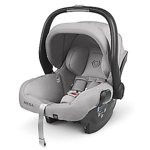 Vista V2 Stroller -Stella (Grey Brushed mélange/Silver/Chestnut Leather) + MESA V2 Infant Car Seat - Stella (Grey)