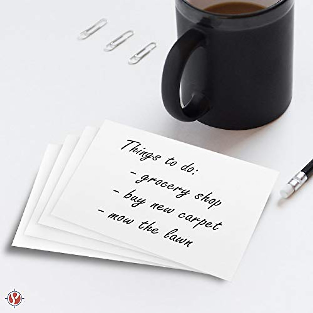 100 Extra Thick Index Cards | Blank Note Card | 14pt (0.014”) 100lb | Heavyweight Thick White Cover Stock | 100 Cards Per Pack - 3 x 5 Inches