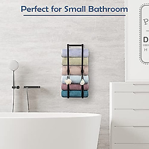 Echaprey Towel Racks for Bathroom Towel Holder Stainless Steel Wall Towel Rack for Bathroom Organizing of Washcloths Hand or Bath Towels