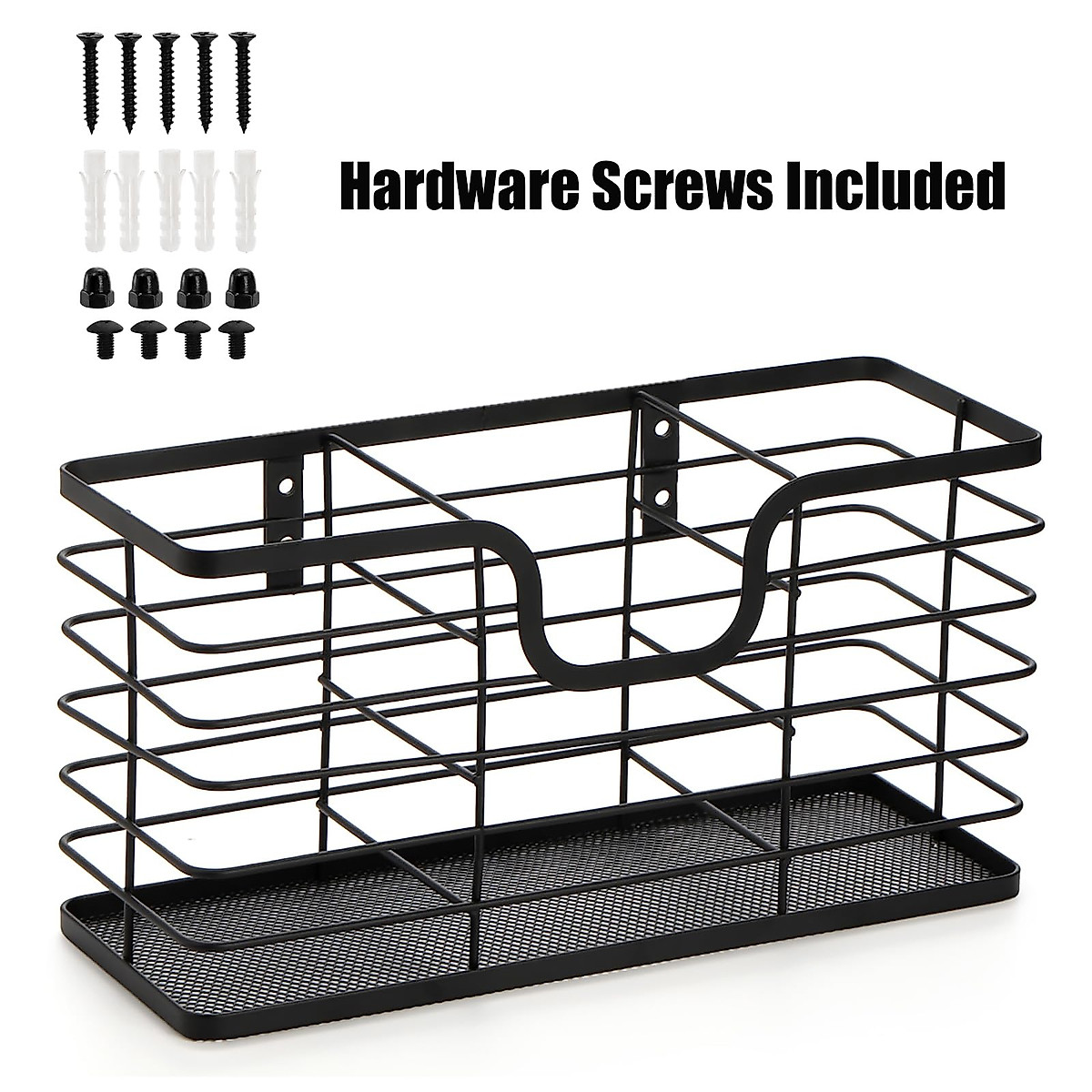 Nicunom Hair Dryer Holder 3 in 1 Hair Tool Organizer, Adjustable Blow Dryer Holder Bathroom Organizer Cabinet Door Hair Care & Hot Styling Tools Storage