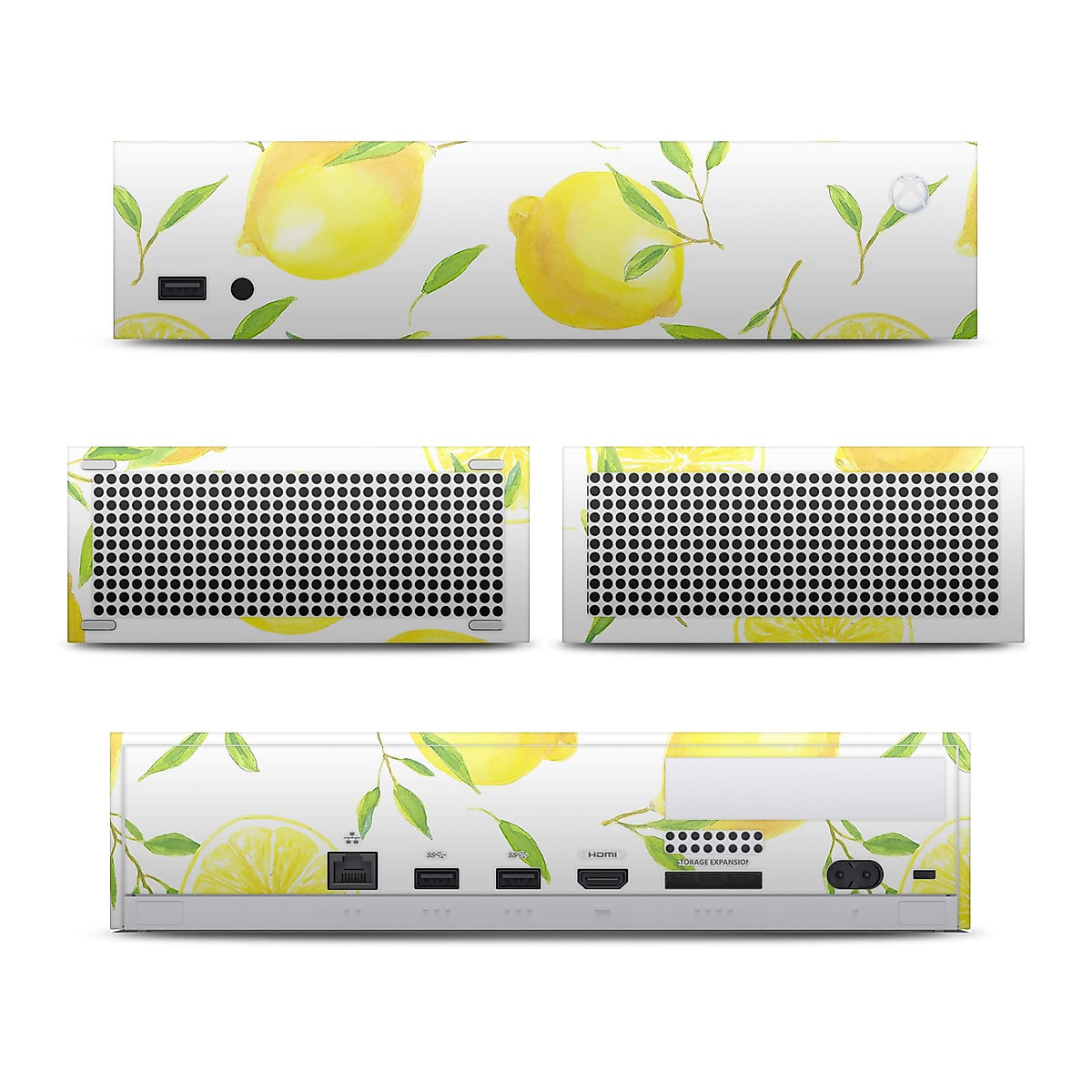 Head Case Designs Officially Licensed Katerina Kirilova Lemons Patterns Vinyl Sticker Gaming Skin Decal Cover Compatible With Xbox Series S Console and Controller Bundle