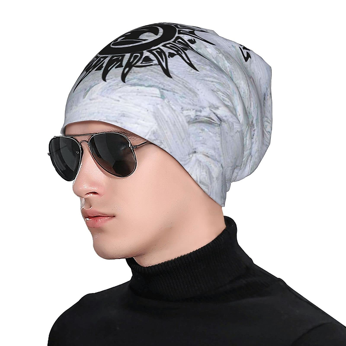 Alice Rock in Band Chains Beanie Hats Men Multifunctional Winter Knitted Hat Custom Skull Cap Casual Beanie One Size Black