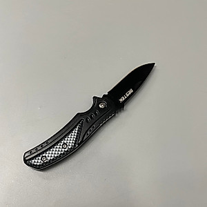 BESTEK Folding Knives,Pocket Knife - Black Folding Knife.