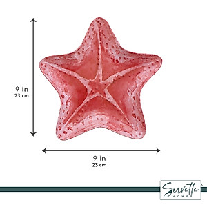 Servette Home Pink Melamine Starfish Plate