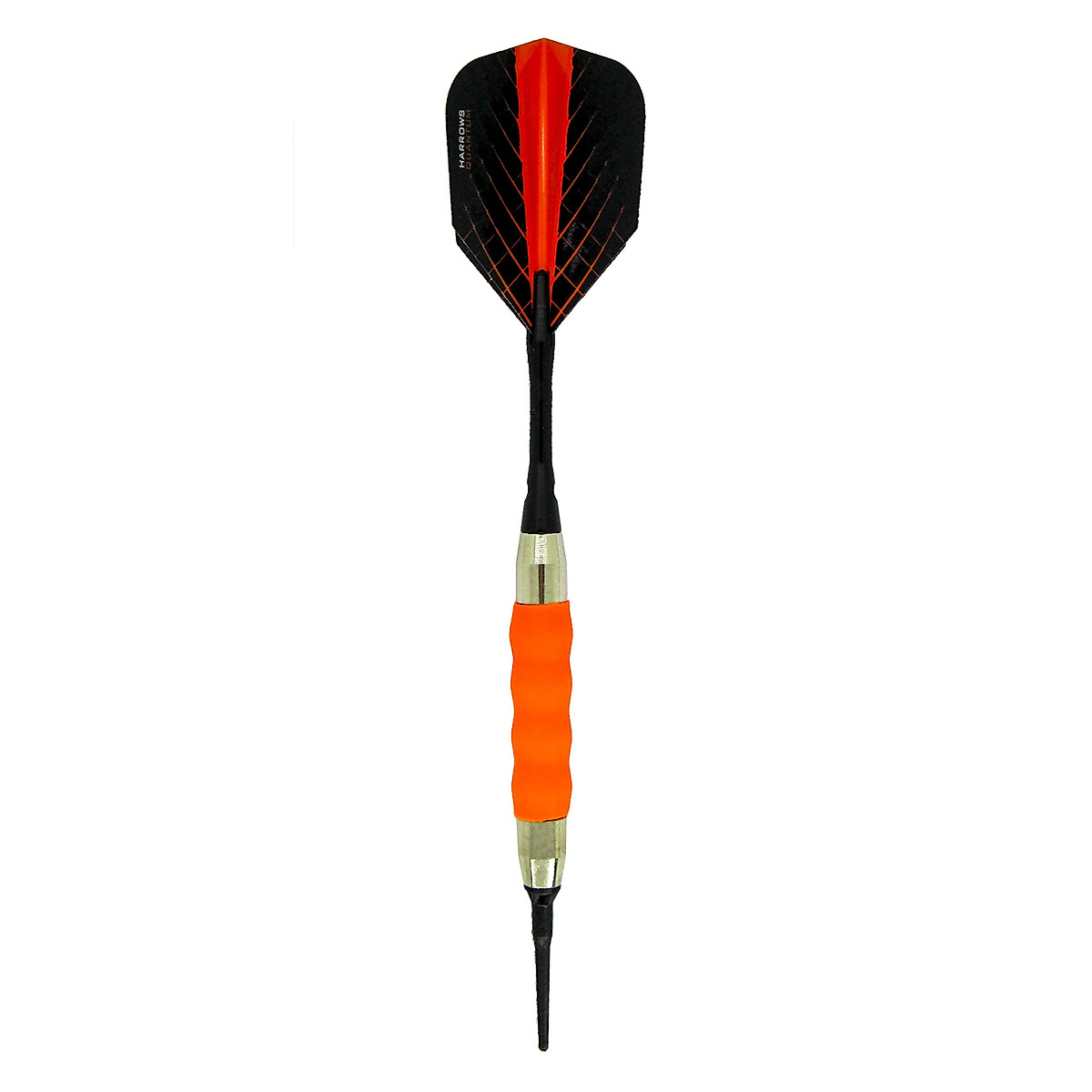 Sure Grip Viper Orange Soft Tip Darts with Dart Case & Accessories Choice of Flights 16 or 18 Grams Plus I Love Darts Bracelet (Harrows Quantum, 18g)