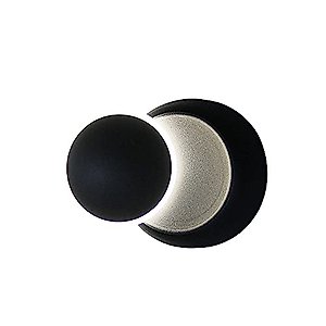 LED Indoor Wall Light, Modern Minimalist Small Round Outdoor Wall Mount Light IP65 Waterproof and Moisture-Proof Sconce Light Rotating lamp Body Creativity Wall Lamp for Porch Garage Courtyard ( Color