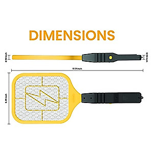 Bug Zapper Racket: Electric Fly & Mosquito Swatter Mini Handheld Battery Powered , 2 Pack from OSTAD for Total Pest Control