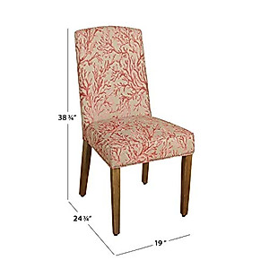 HomePop Parsons Classic Dining-Chairs, Single Pack, Coral