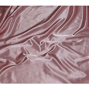 Satin Crepe Solid Fabric 60" Wide Sold by The Yard (Mauve)