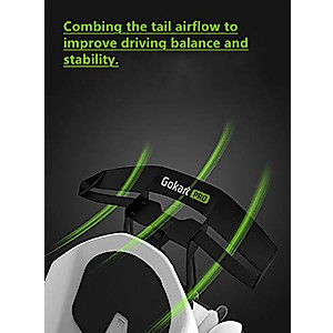 SPEDWHEL Aerodynamic Tail for Original Ninebot Gokart PRO Kart Kit Rear Wing Installation kit Refit self Balance Scooter Accessories (Tail)