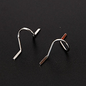 Fly Rod Guides Set, Hard Snake Ring Hook Keeper Fishing Rod Guide Tip Repair Kit Rod Cases & Tubes