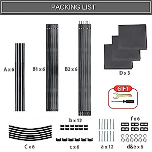 Partition Room Dividers 3 Panel Folding Privacy Screens 6 Ft Portable Office Walls Dividers for Room Separator 102"x20"x71", Grey