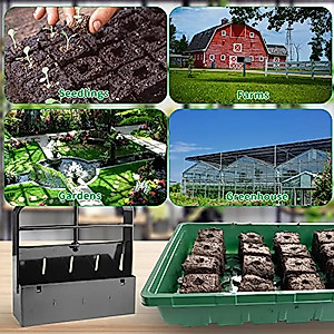 Soil Blocker Maker 2 inch Seed Block Maker with Comfort-Grip Handle for Seed Stater Tray,Most Popular Soil Blocking Tool,
