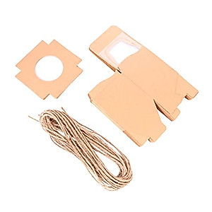 STOBOK 10pcs Cupcake Packing Boxes Kraft Cupcake Boxes Mini Cake Boxes Sheer Ribbon Clear Cake Box Wedding Candy Boxes Take-out Container Pastry Gift Box Transparent Cake Box Cake Holder