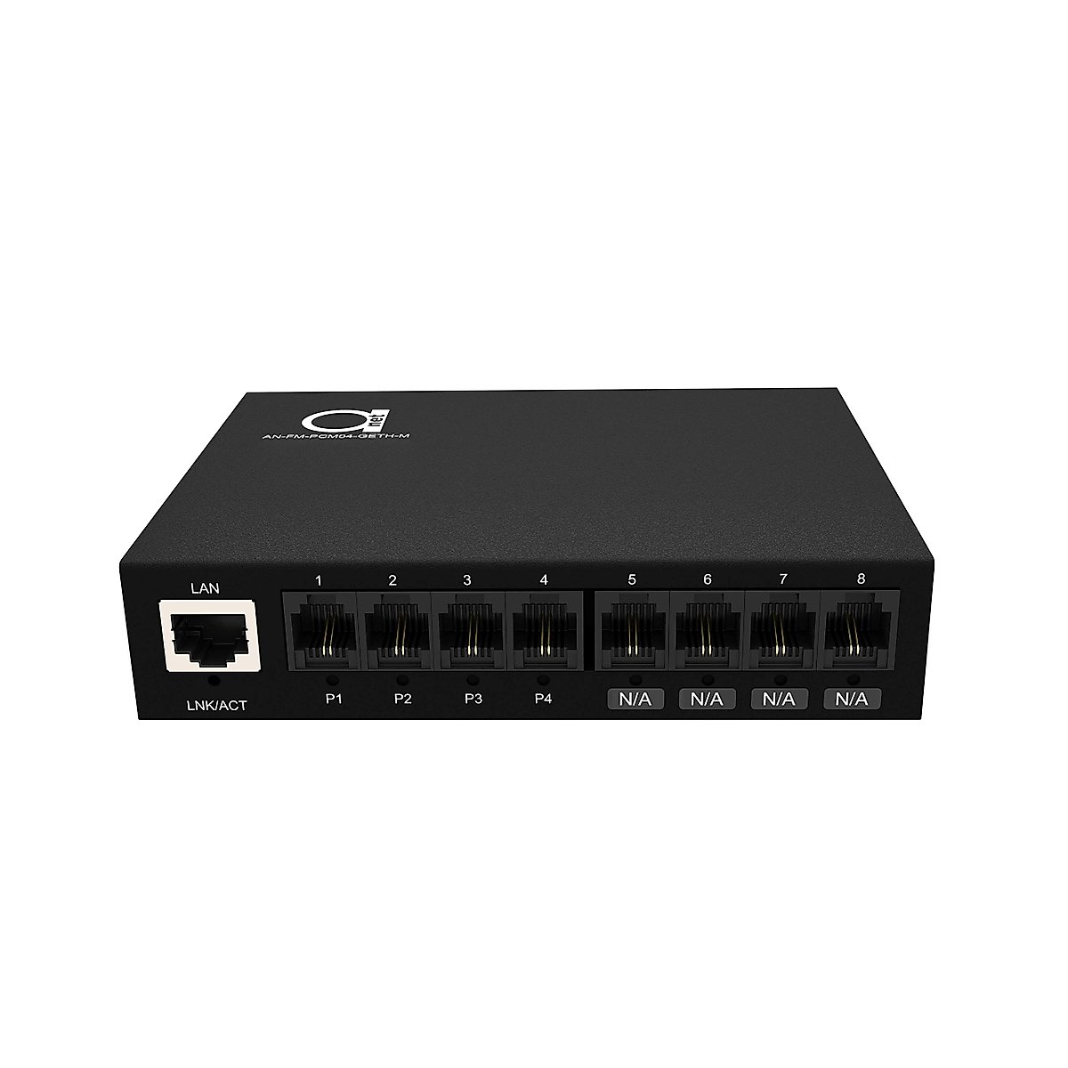 4 x POTS RJ11 Telephone and Gigabit Ethernet Over Fiber Converter - Multiplexer - Extender Set of FXS FXO Units - Universal Single and Multimode - 1 km MM (0.6 mi) 20km SM (11.4 mi) - Voice Over Fiber