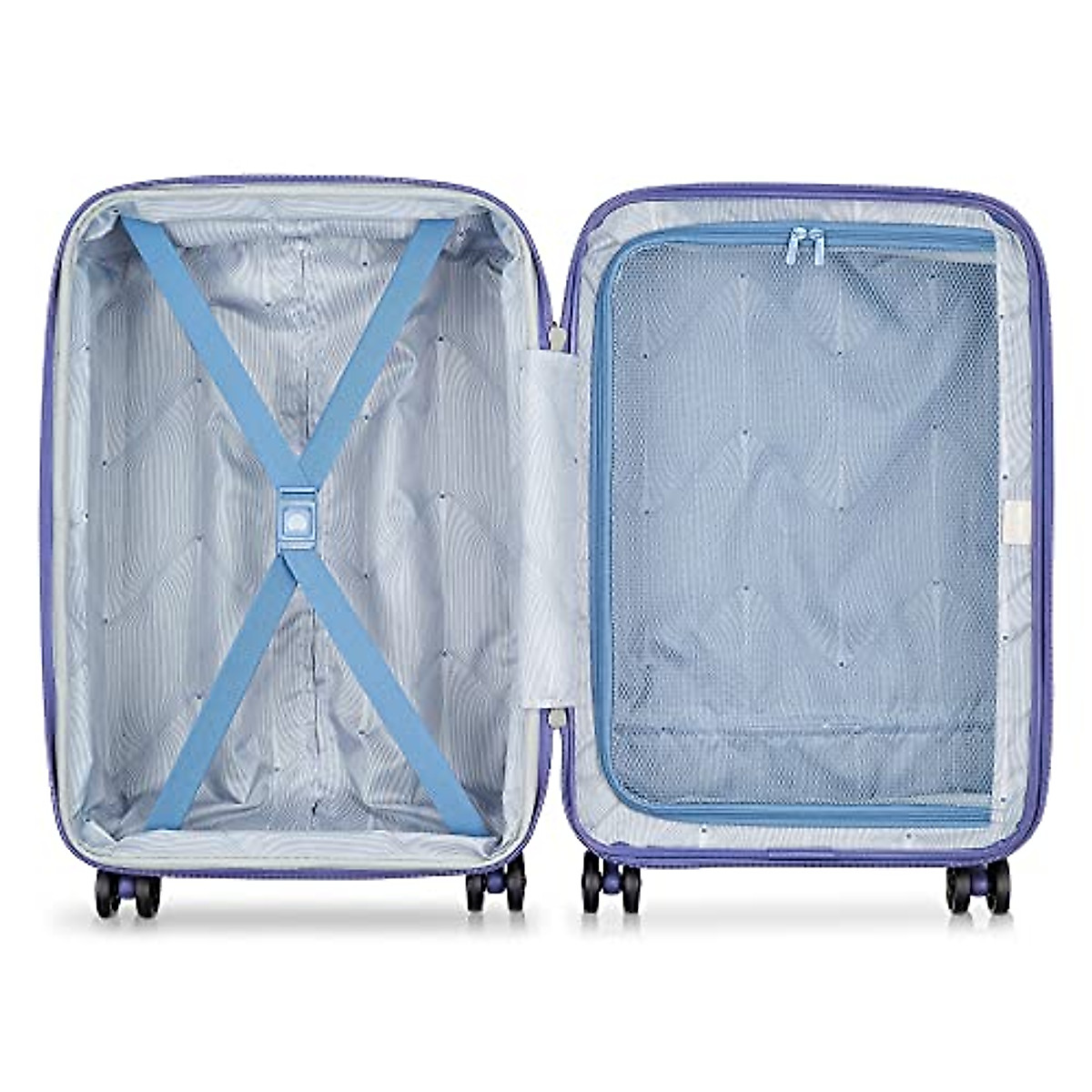 DELSEY PARIS Comete 3.0 Hardside Expandable Luggage with Spinner Wheels, Lavender, Carry-on 20 Inch