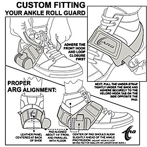 Ankle Roll Guard Armor1 (Left Foot) Ankle Support; Patented and Tested Alternative to an Ankle Brace for Ankle Roll Prevention, Ankle Support, Sprain Support; Good for Walking, Sports, Stroke