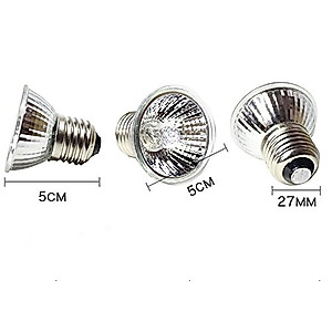 CTKcom 4-Pack 50W Heating Lamp,110V F Heating Lamp Spot Lamp for Turtle Aquarium Aquatic Reptile Lizard Habitat Heat Lighting,4 Pcs