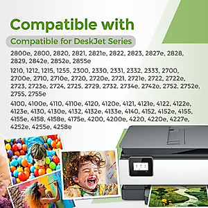 Ubinki 67XL Ink Cartridge Black Color Combo for HP Ink 67 XL HP67 HP67XL for 2700 2700e 2752 2752e 2742e 2755 2755e 4100 4100e 4152e 4155 4155e Envy 6000 6055e 6055 6400 6458 6458e 6455 6455e Printer