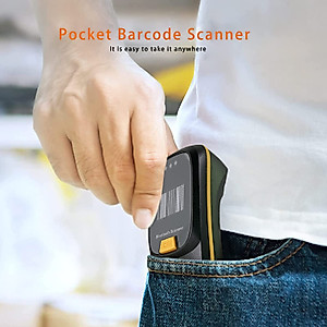 Rabitpos Pocket 1D 2D Barcode Scanner, Handheld Mini QR Code Scanner,3-in-1 Bluetooth & USB Wired & 2.4G Wireless Cordless Image Reader for Windows Tablet iPhone iPad Android POS System