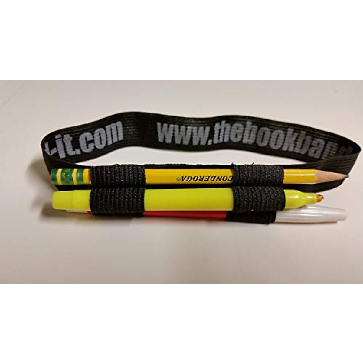 Book Band Bookmarks Pencil Holder 2 Black for $3.00
