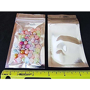 500 Silver Aluminum Foil Mylar 2.5x4 inches Recloseable Bag Clear Front AL-1 US Seller Ship Fast…