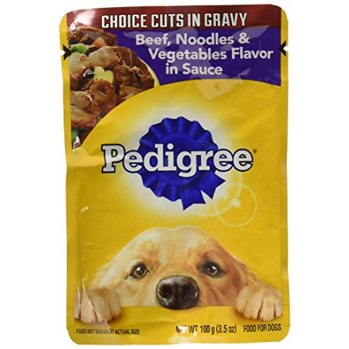 Pedigree Chopped Ground Dinner 8-Pouch Variety Pack,4-Meaty Ground Dinner with Hearty Chicken,4-Beef,Bacon and Cheese Flavors