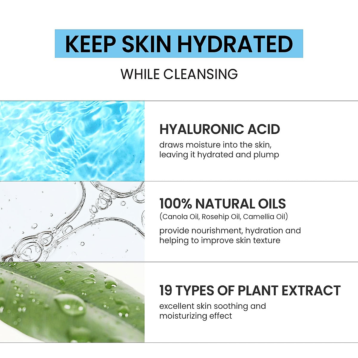 coxir ULTRA HYALURONIC CLEANSING OIL l Gentle Korean Facial Cleanser, Blackhead, Makeup Removal with Hyaluronic Acid, Plant-based oils, No Mineral Oil [5.07 Fl.oz(pack of 1)]