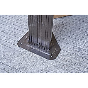 DHPM 12 * 20 FT Hardtop Gazebo with Steel Outdoor Gazebo Canopy Double Vented Roof Pergolas Aluminum Frame with Curtains for Garden,Patio,Lawns,Parties